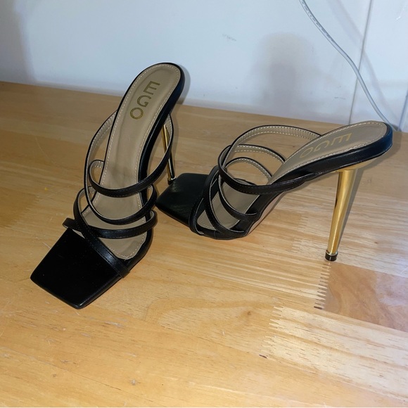 EGO | Shoes | Ego Black Strappy Heels | Poshmark